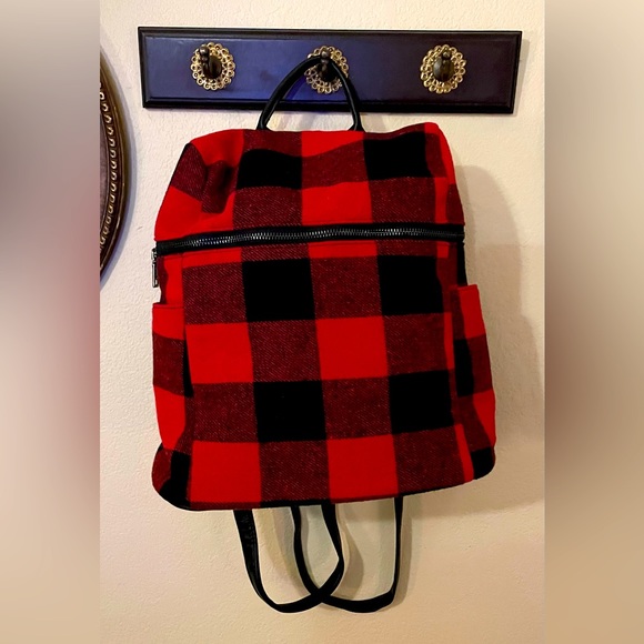 Jen & Co | Bags | Jen Co Red And Black Buffalo Plaid Backpack | Poshmark